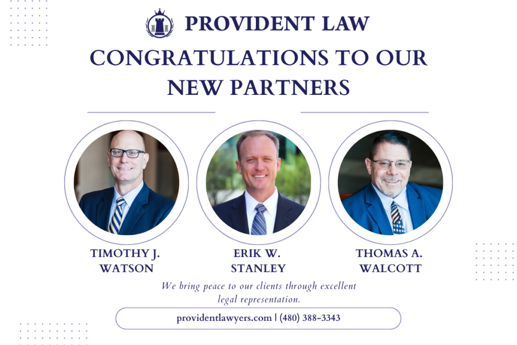 Congratulations to the New Partners at Provident Law® – Provident Lawyers